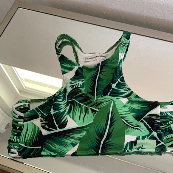 Goodnight Macaroon | Swim | Palm Leaf Bathing Suit Top | Poshmark